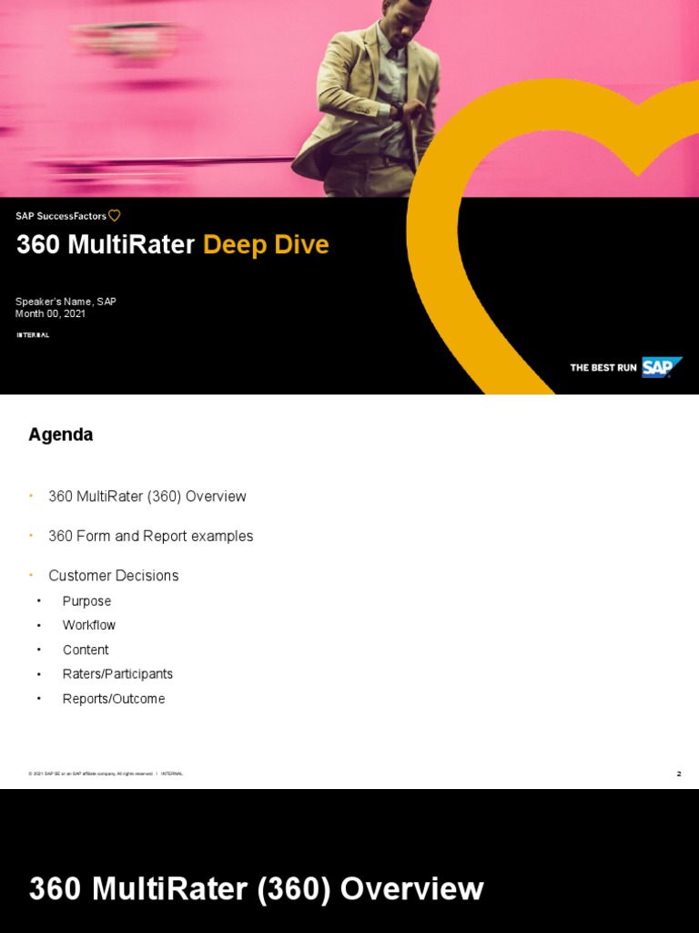 360 Deep Dive PMGM SAP SF | PDF | Cognition | Business