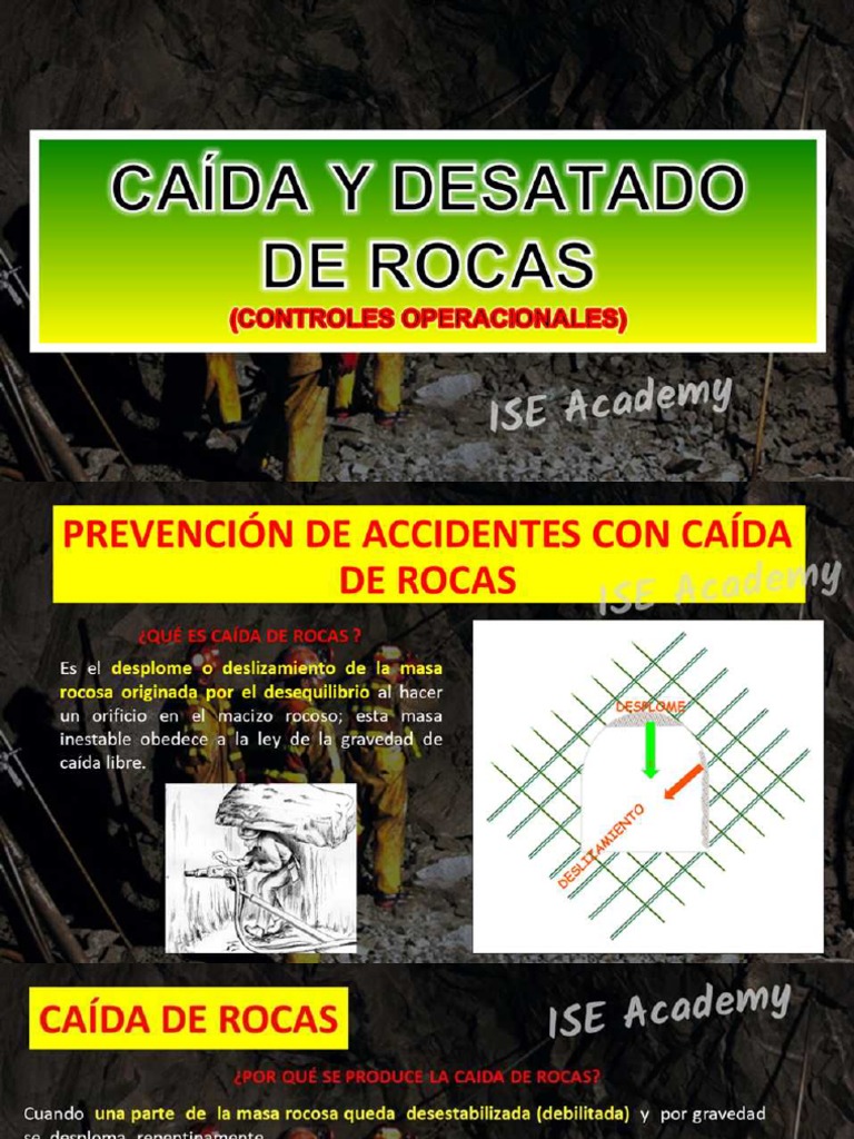 Caída y Desatado de Rocas | PDF