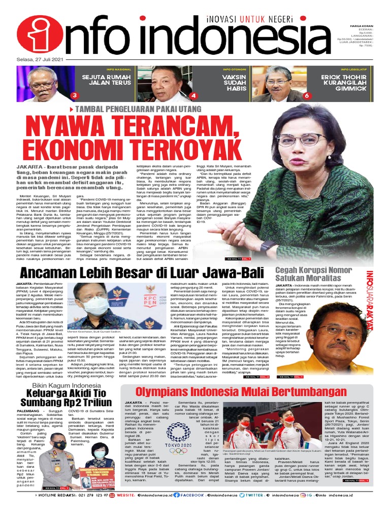 Koran Info Indonesia Edisi 27 Juli 2021 | PDF