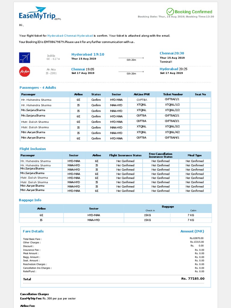 Flight Ticket | PDF | Airlines | Airport