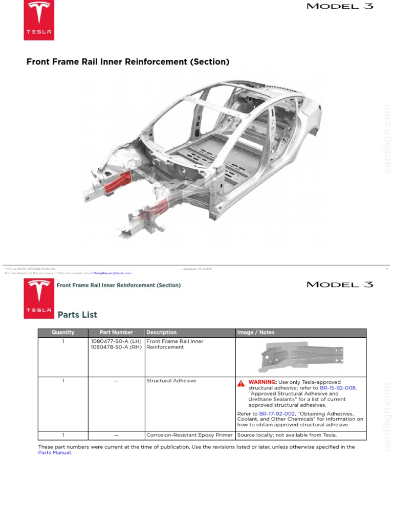 M3 Front Frame Rail Inner Reinforcement (Section) | PDF | Construction ...