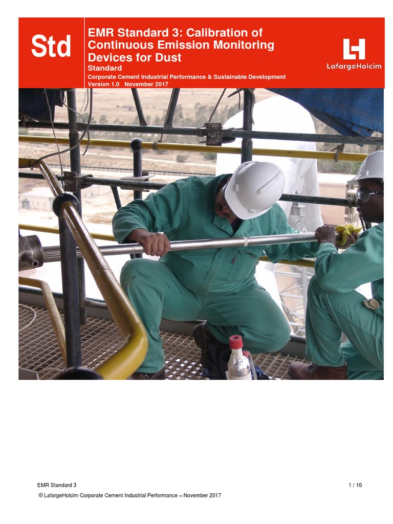 EMR Standard #3 2017 | PDF | Gases | Calibration