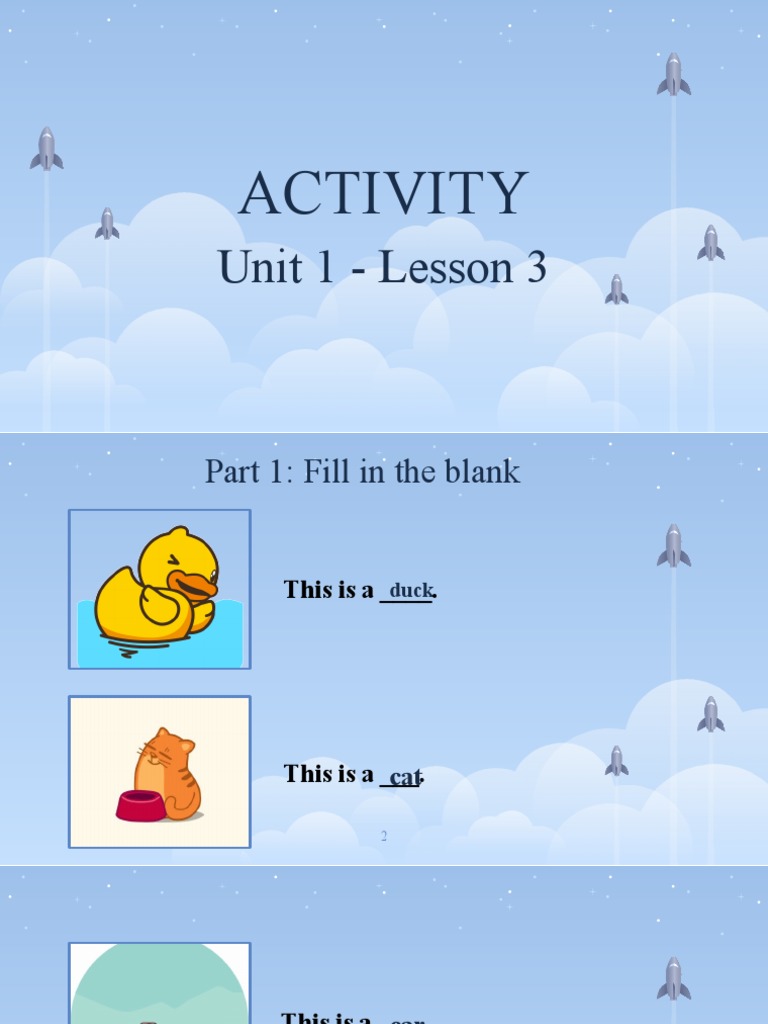 Unit 1 - Lesson 3 | PDF