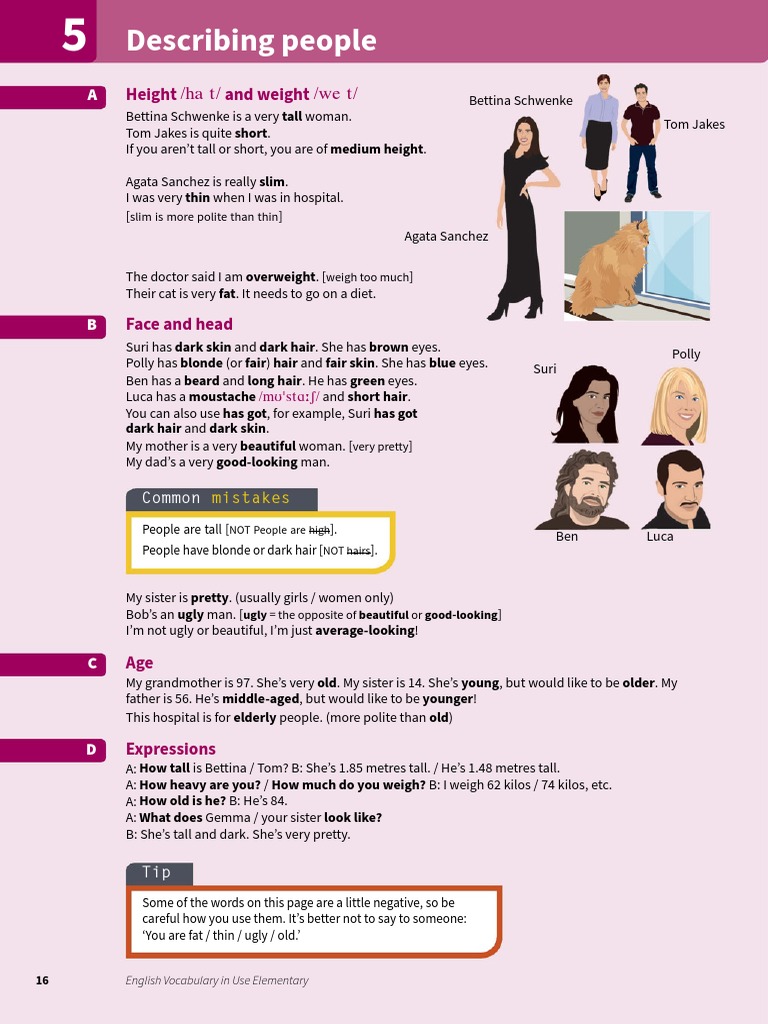 Describing People: Height | PDF