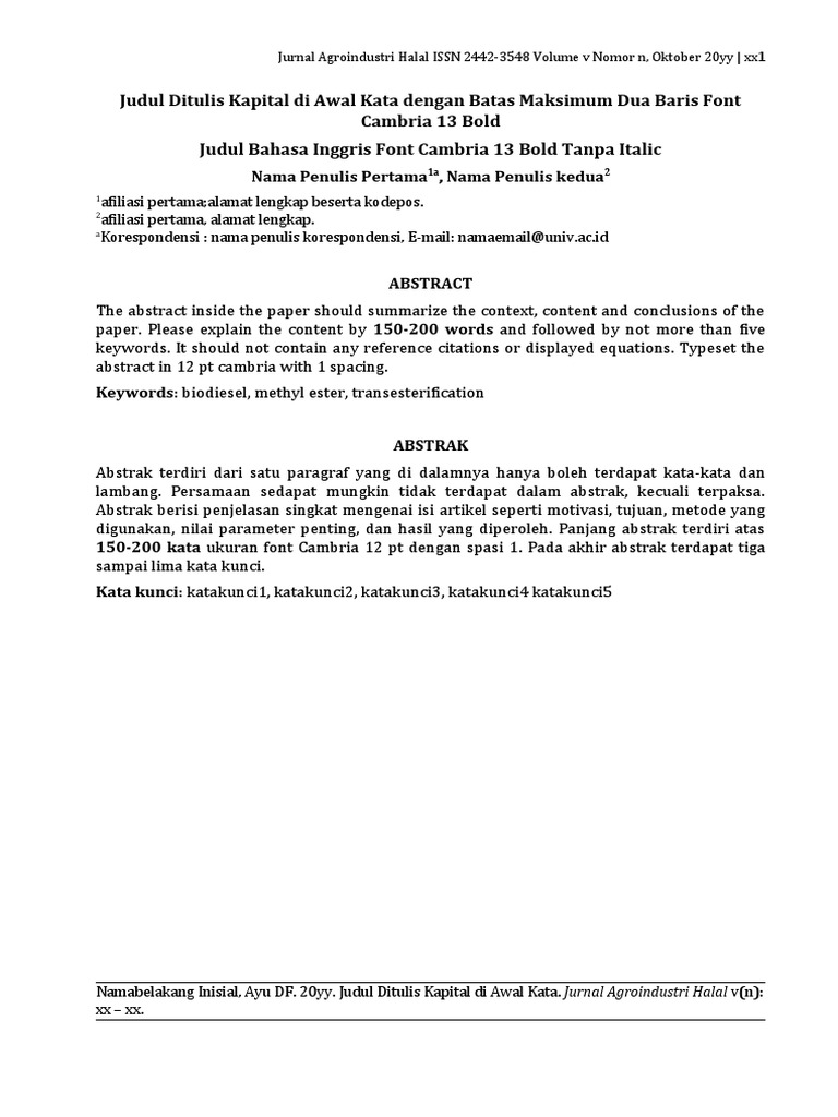 Template AIH 2018 | PDF