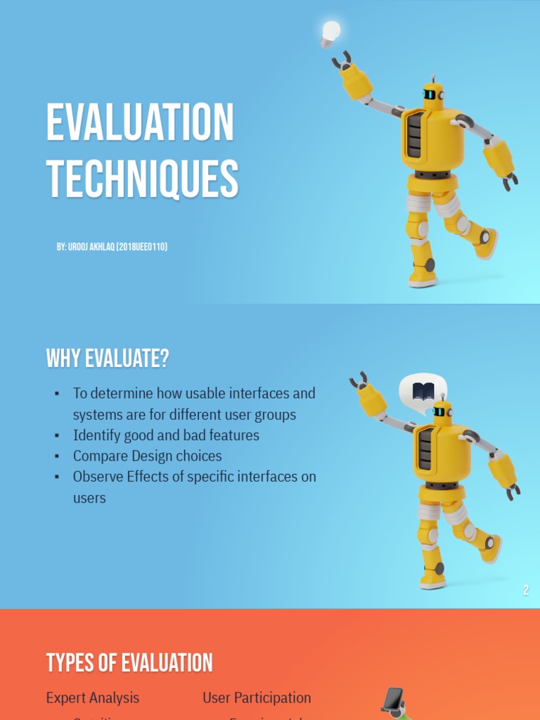 Human Computer Interaction - Evaluation Techniques | PDF | Usability | Cognition