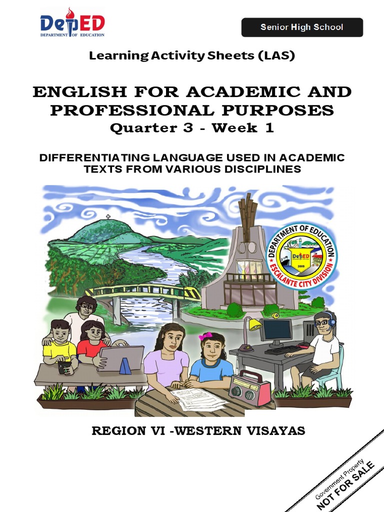 English For Academic and Professional Purposes: Learning Activity ...