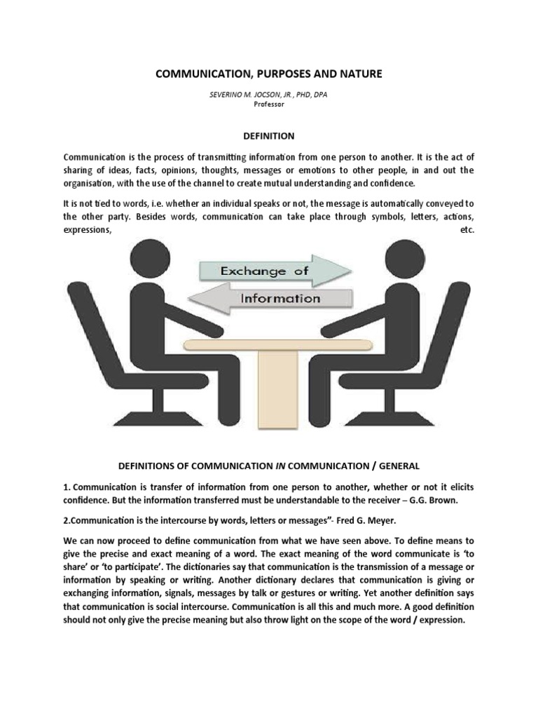 Purposive Communication Lecture Notes 1 | PDF | Communication ...