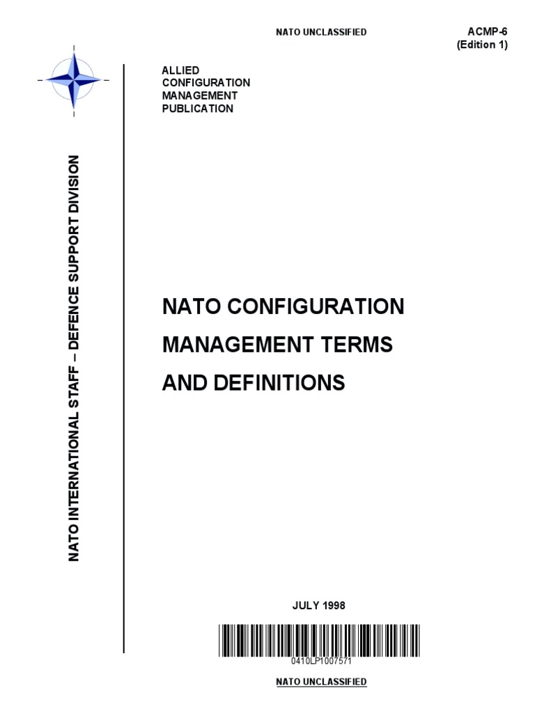 ACMP - 6 - Ed - 1 NATO CONFIGURATION MANAGEMENT TERMS AND DEFINITIONS ...