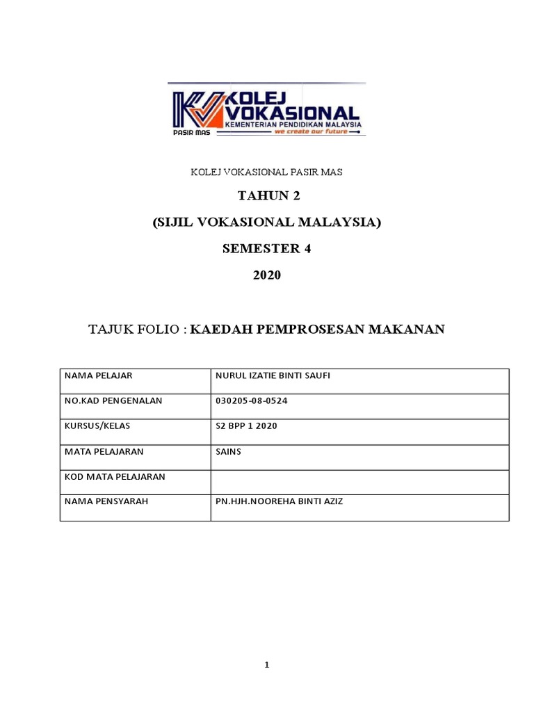 Folio Sains Sem4 | PDF