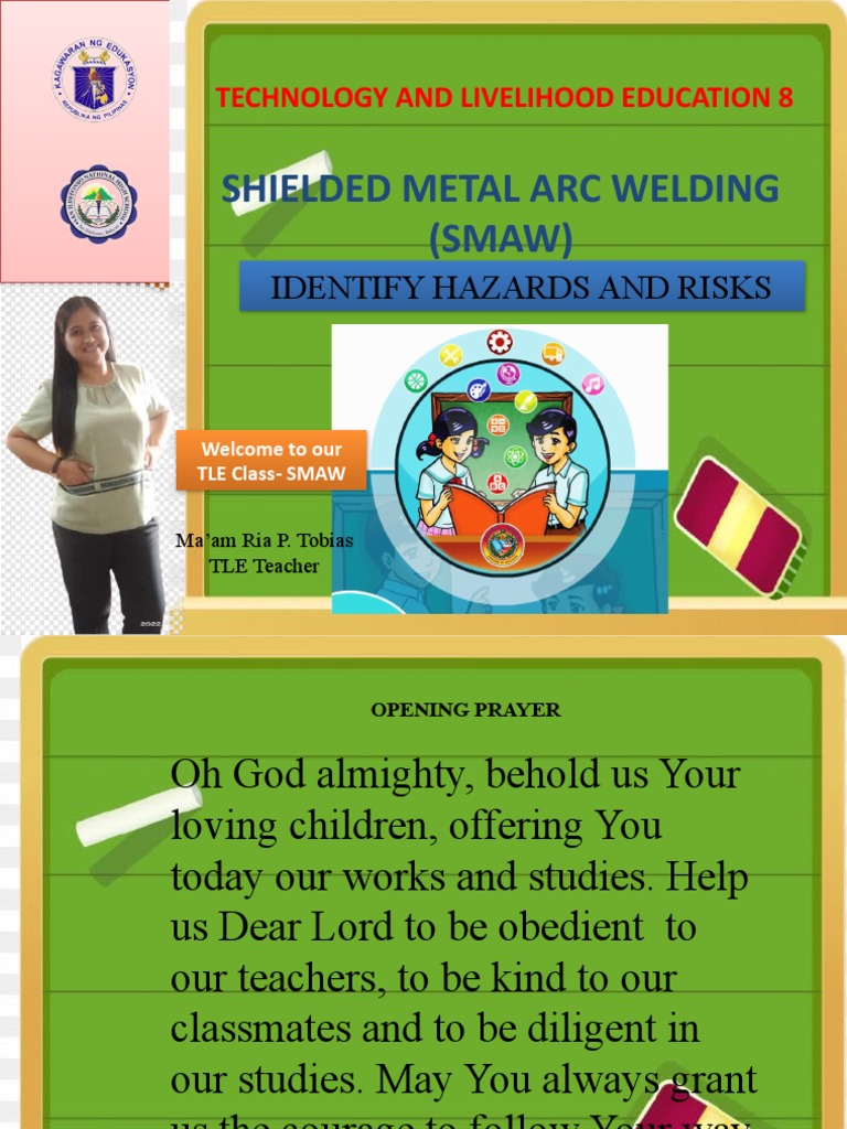 Shielded Metal Arc Welding (SMAW) : Identify Hazards and Risks | PDF ...