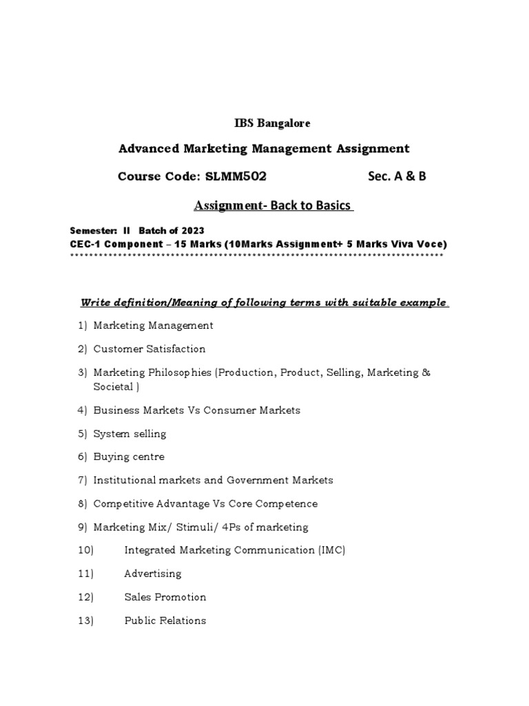 Advanced Marketing Management Guide | PDF | Marketing | Digital Marketing