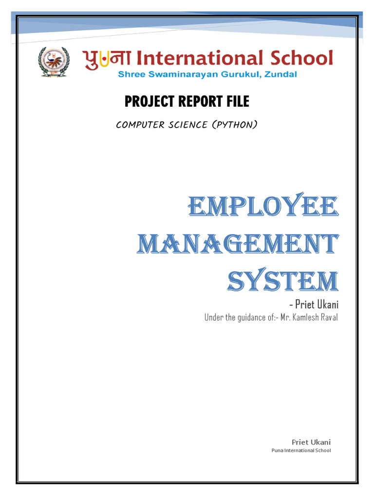 Employee Management System: Computer Science (Python) | PDF | Databases | My Sql