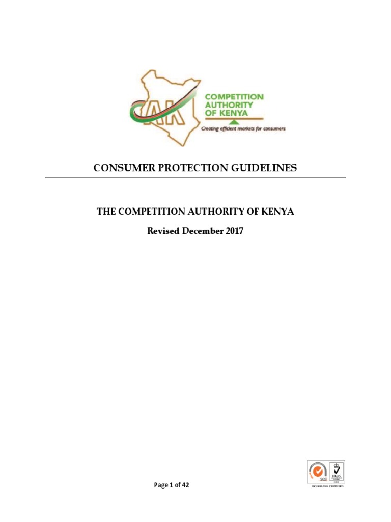 Consumer Protection Guidelines | PDF | List Price | Consumer Protection