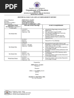 Accomplishment Report For COS Template | PDF