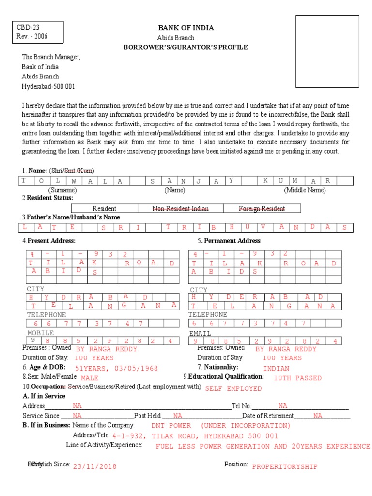 Bank of India CBD23 | PDF | Loans | Insurance