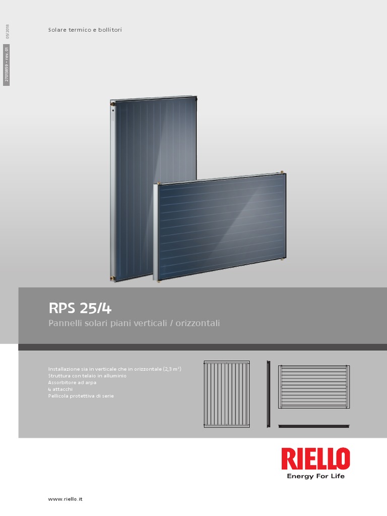 Scheda Tecnica Commerciale RPS 25 - 4 - Rev1 - Rev2 | PDF