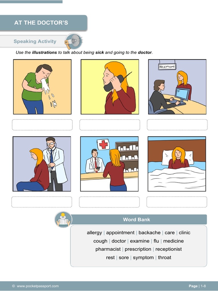 At The Doctor'S: Speaking Activity | PDF | Pharmacy | Pharmacology