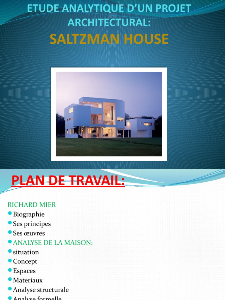 Saltzman House | PDF