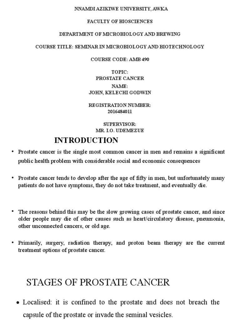 Prostate Powerpoint | PDF | Prostate Cancer | Cancer