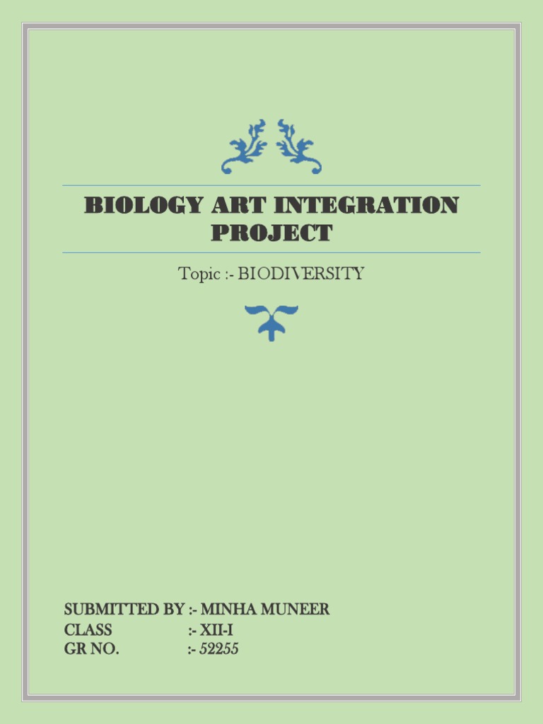 Biology ART INTEGRATION PROJECT | PDF