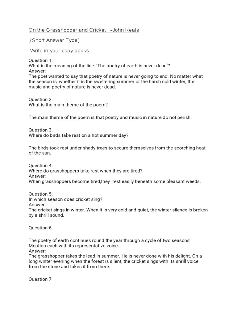 The Continuing Poetry of Nature: An Analysis of John Keats's 'On the ...