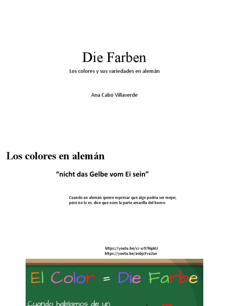 Los colores en alemán: una guía completa de los nombres y usos de los ...