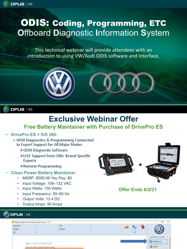 Introduction to VW/Audi ODIS Software | PDF