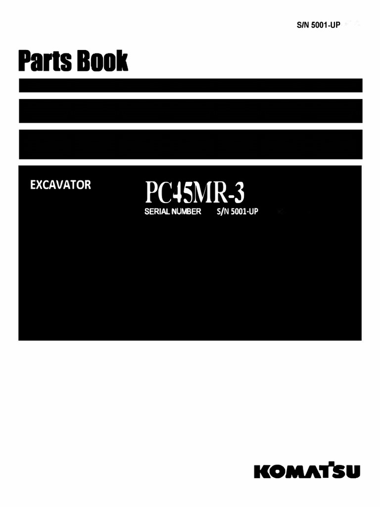 Komatsu PC45MR-3 Parts Catalog | PDF | Engines | Mechanical Engineering