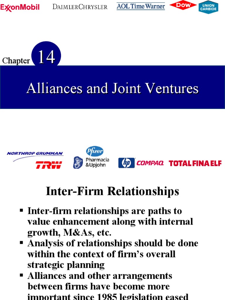 Alliances and Joint Ventures | PDF | Franchising | Joint Venture