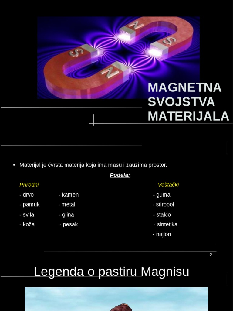 Magnetna Svojstva Magneta | PDF