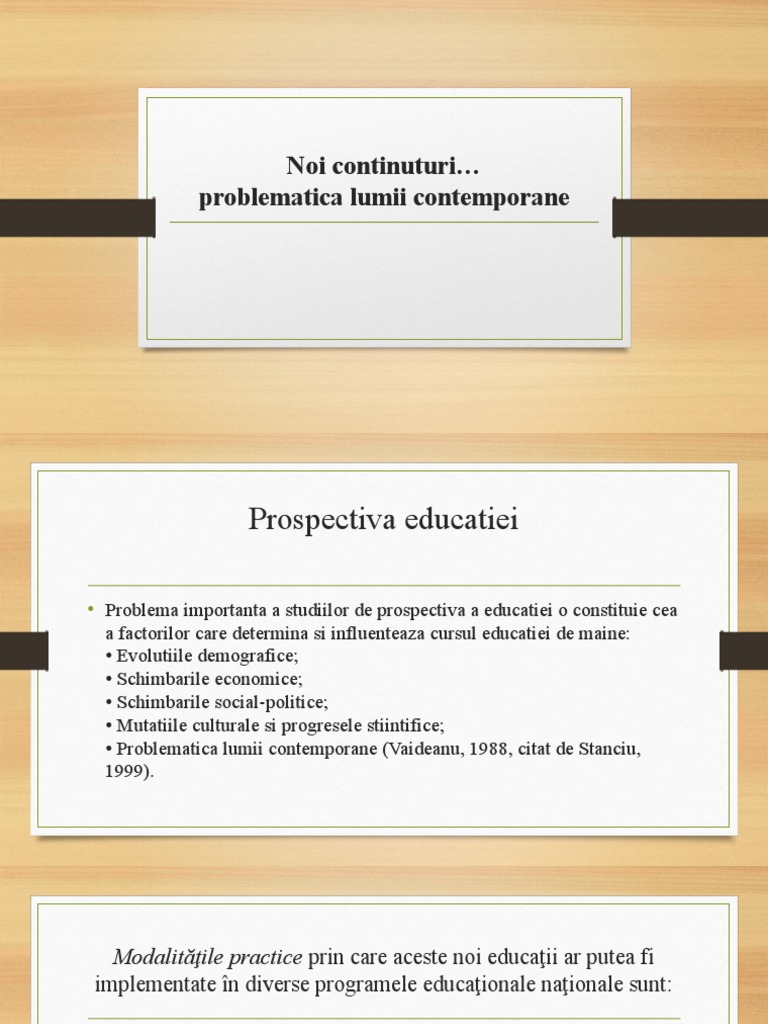 Noile Educatii Si Educatia Permanenta | PDF