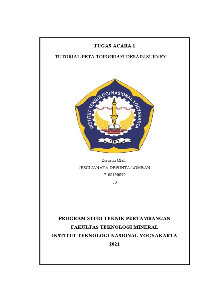 Tugas Acara 1: Tutorial Peta Topografi Desain Survey | PDF