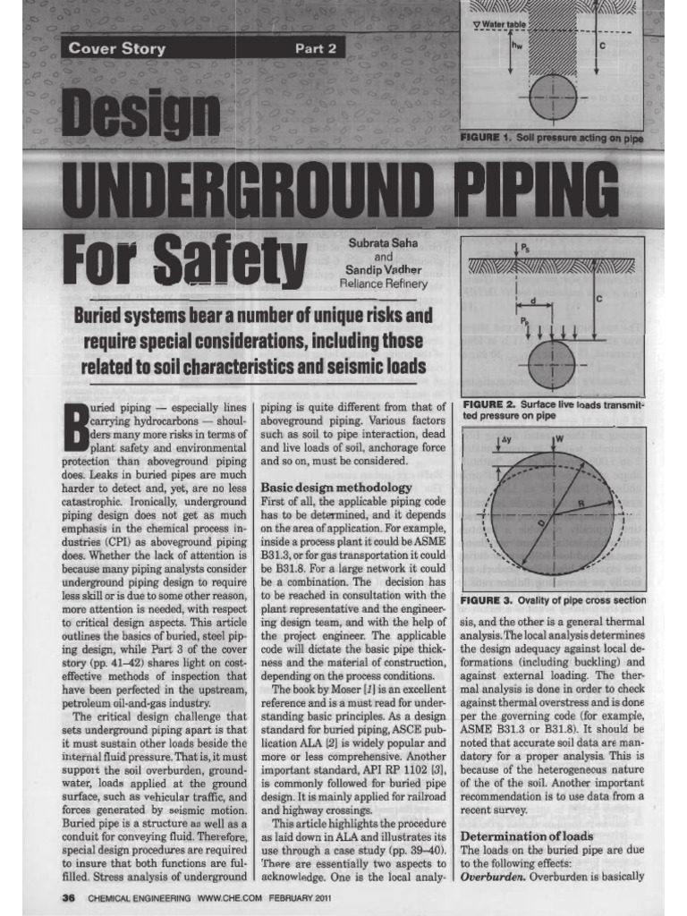 Buried Pipe | PDF