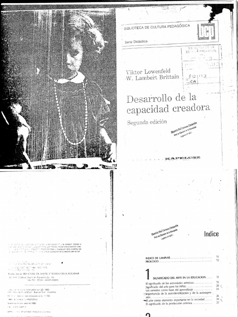 Viktor Lowenfeld - El Desarrollo Capacidad Creadora | PDF
