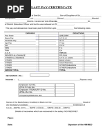 Non Drawal Certificate for Salary | PDF
