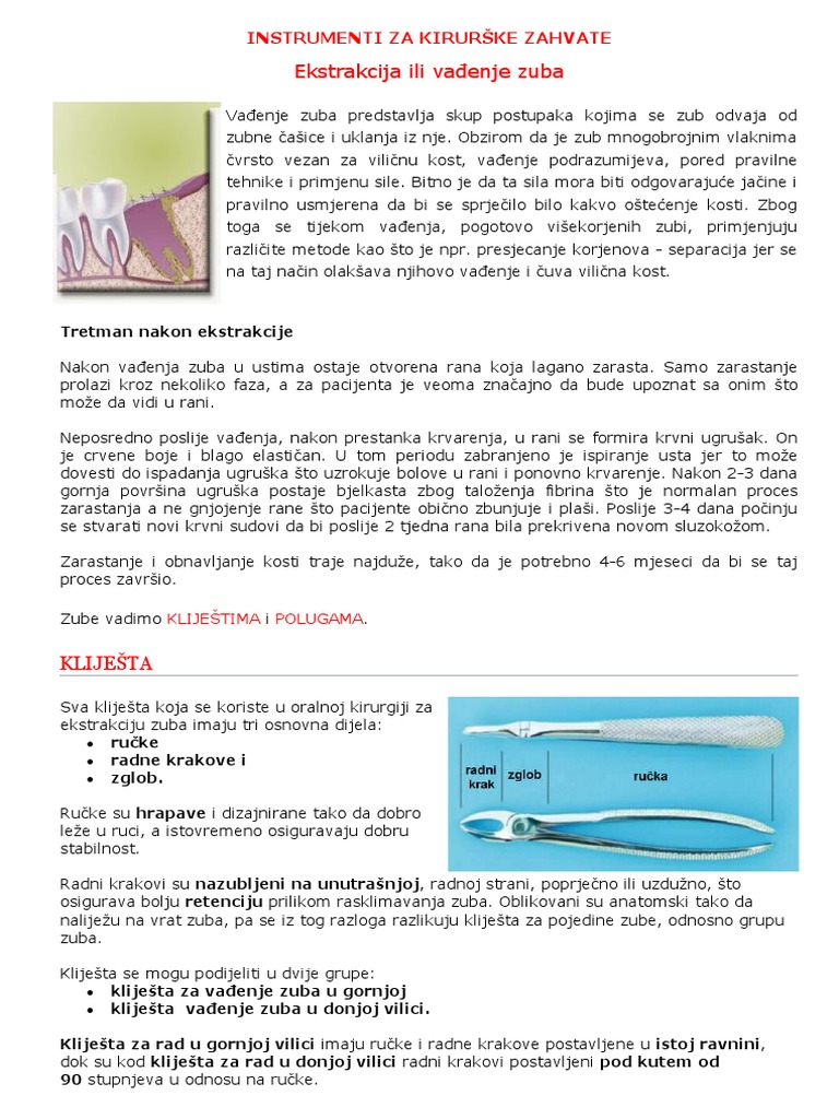 Instrumenti Za Kirurške Zahvate | PDF