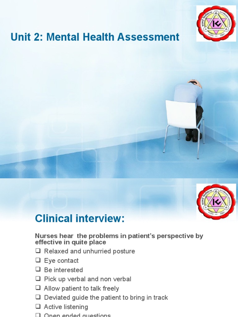 Unit 2 Mental Health Assessment | PDF | Diseases And Disorders ...