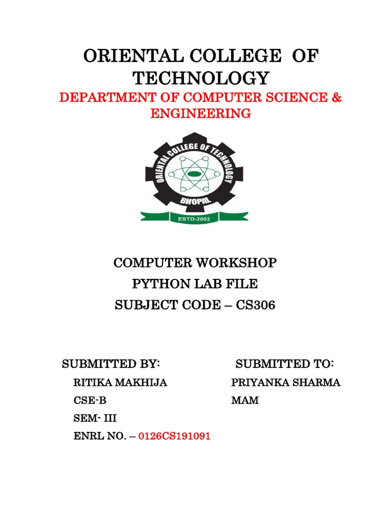 Python Lab File | PDF | Python (Programming Language) | Java ...