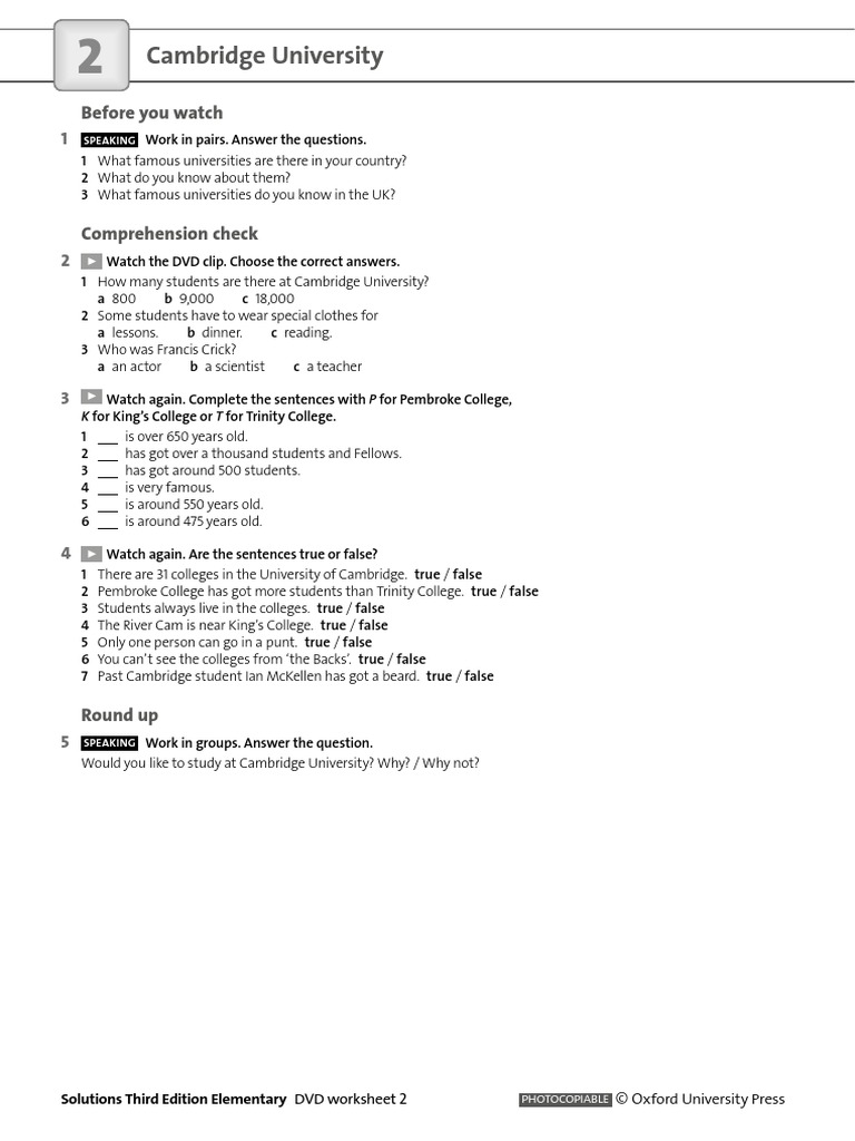 Unit 2 Cambridge University | PDF | University Of Cambridge | College