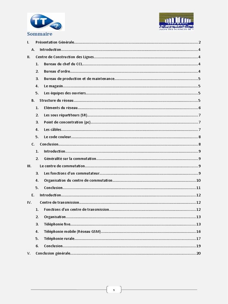 Rapport de stage en télécommunication | PDF | GSM | Commutateur ...