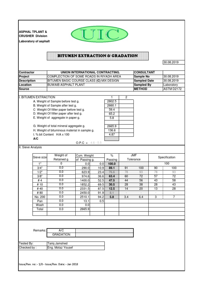 Bitumen Extraction - BBC (C) New 30.08.2019 | PDF | Asphalt | Chemistry