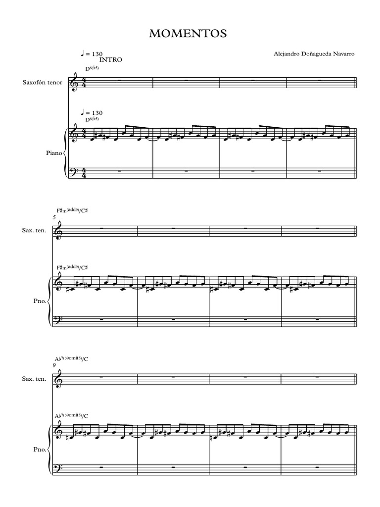 MOMENTOS PIANO - Partitura Completa | PDF