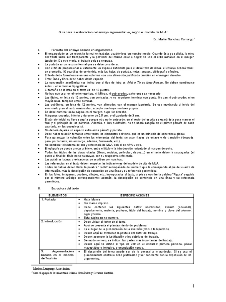 Guia Ensayo Argumentativo | PDF | Ensayos | Bibliografía