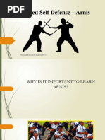 Module 2 - Arnis | PDF | Combat Sports | Individual Sports