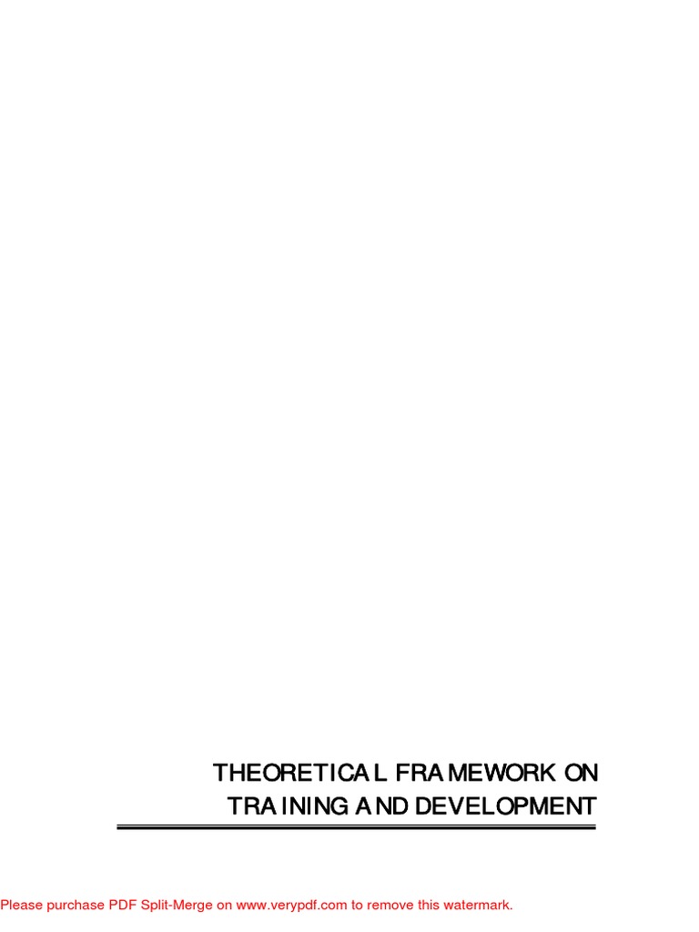 Theoretical Framework for Training Development | PDF | Competence ...