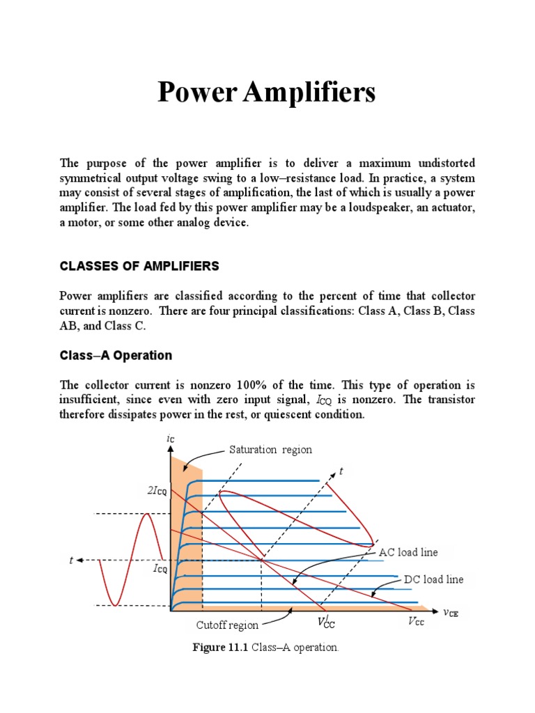 Power Amplifiers Sheet | PDF | Amplifier | Electrical Network