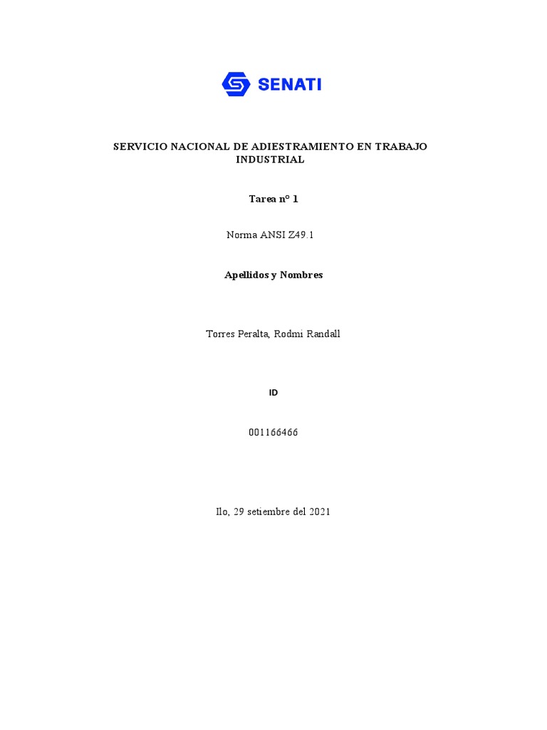 Norma ANSI Z49.1 | PDF | Soldadura | Construcción