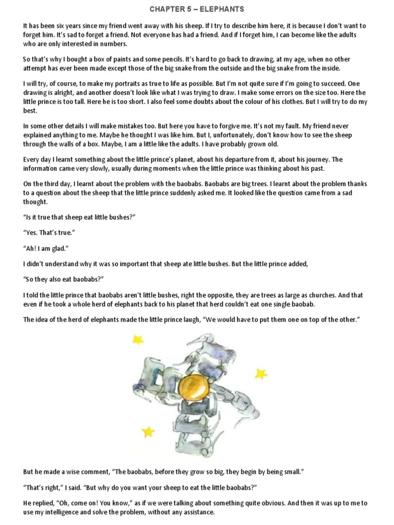 CHAPTER 5 - The Little Prince | PDF | The Little Prince