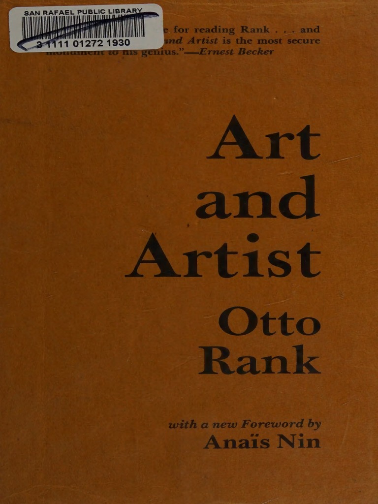 Artist: Otto Rank | PDF | Psychology | Psychoanalysis